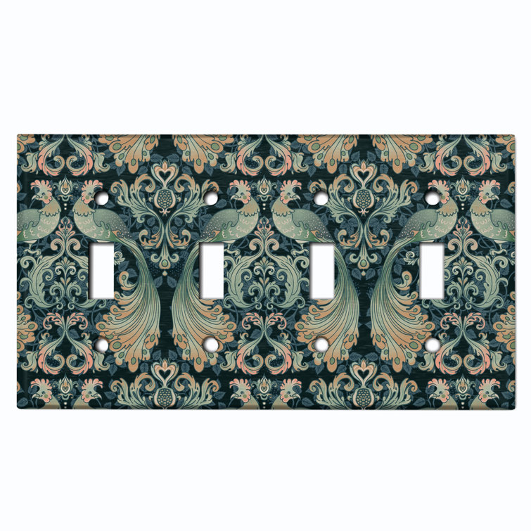 WorldAcc 4-Gang Toggle Light Switch Wall Plate | Wayfair
